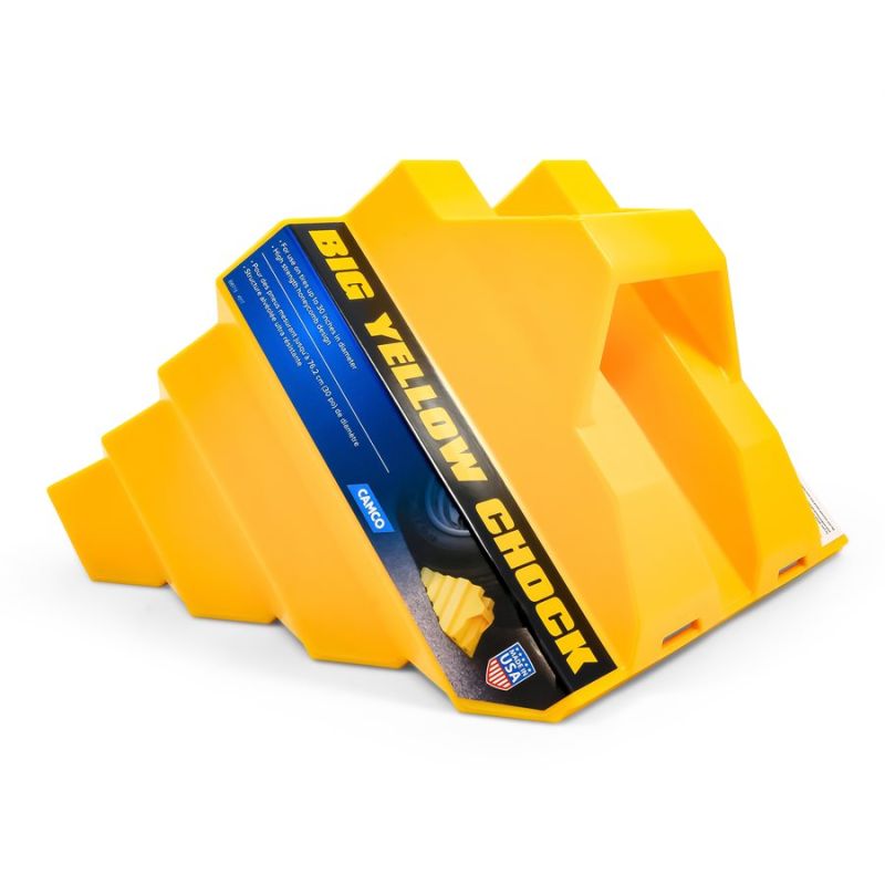Camco Big Yellow Chock Heavy Duty Wheel Chock-1 Pack - 44419