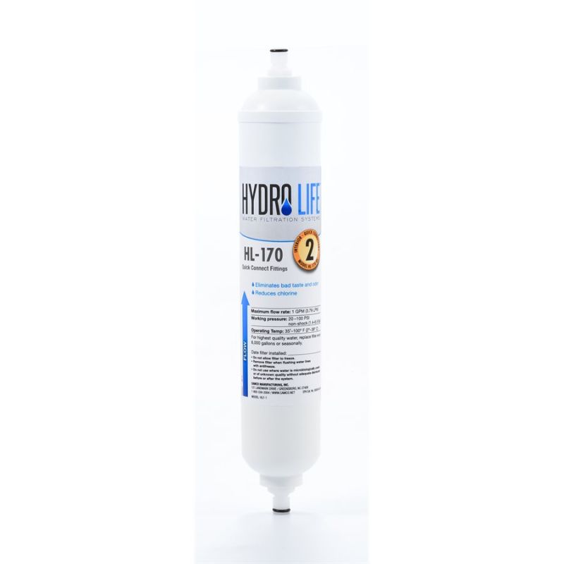 Camco Hydro Life #2 HL-170 QC Replacement Filter w/ Quick Connections ...