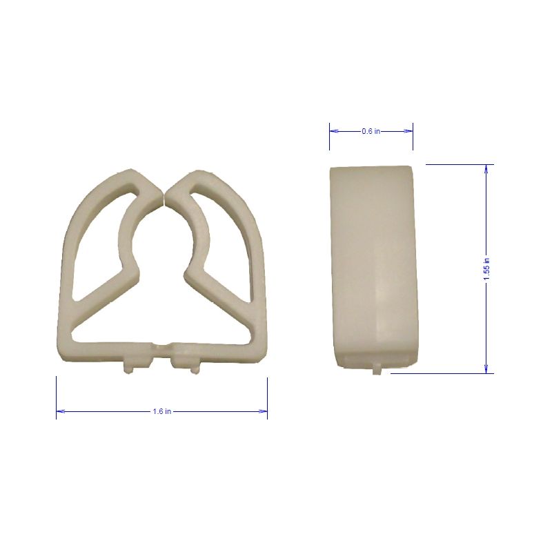 Command Replacement Plastic Clamps for Combi Fan/Light - 89-216