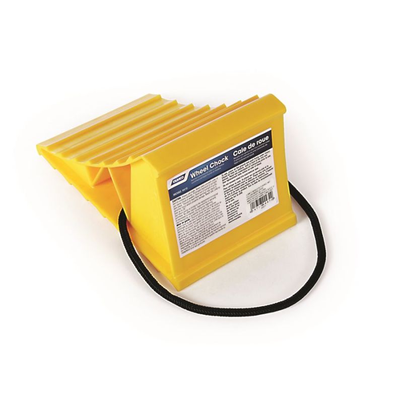 Camco Standard Wheel Chock with Rope - 44472