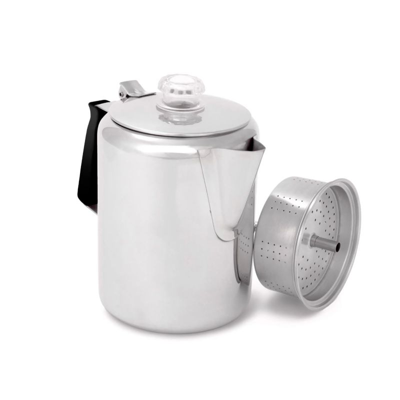 GSI Outdoors 9 Cup Glacier Stainless Steel Coffee/Tea Percolator - 65209