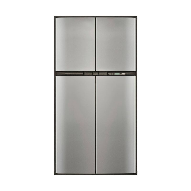 Norcold PolarMax™ 18 Cu. Ft. 2-Way Black Trim Stainless Steel Doors ...