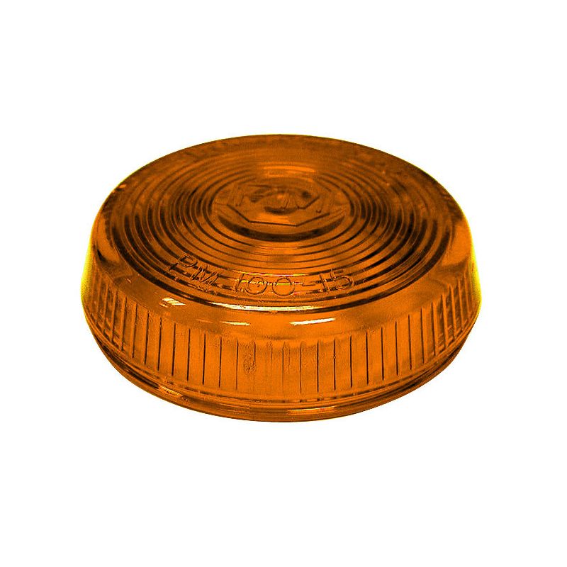 Peterson Mfg Round Amber Snap-On Side Marker Lens - 100-15A