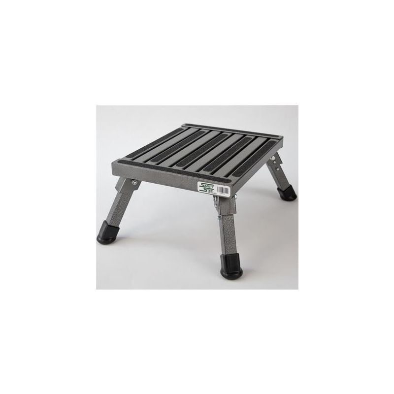 Safety Step Small Folding Aluminum 11 x 14 Platform Step, Silver Vein ...